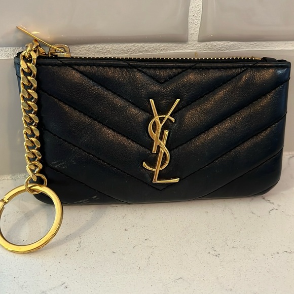 Yves Saint Laurent | Accessories | Saint Laurent Ysl Monogram Black ...